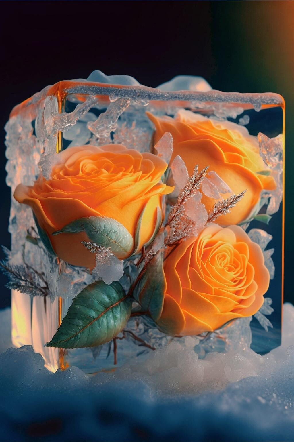 ArtStation - frozen rose | Artworks
