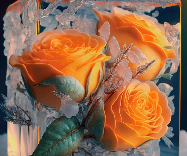 ArtStation - frozen rose | Artworks