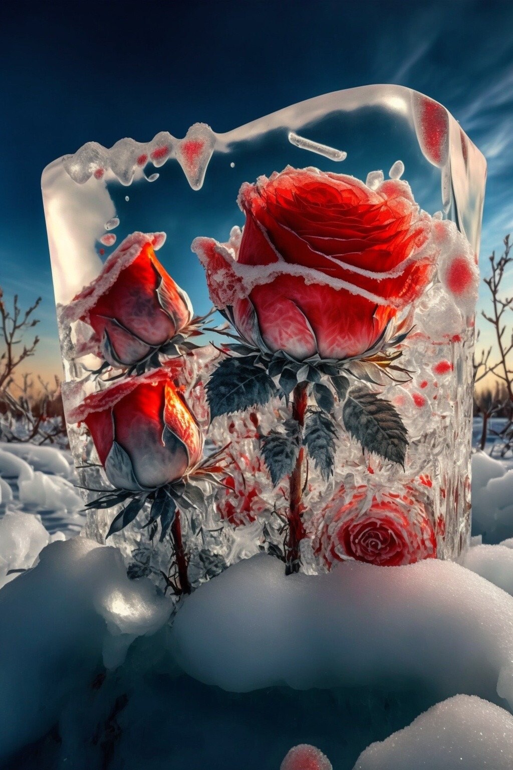 ArtStation - frozen rose | Artworks