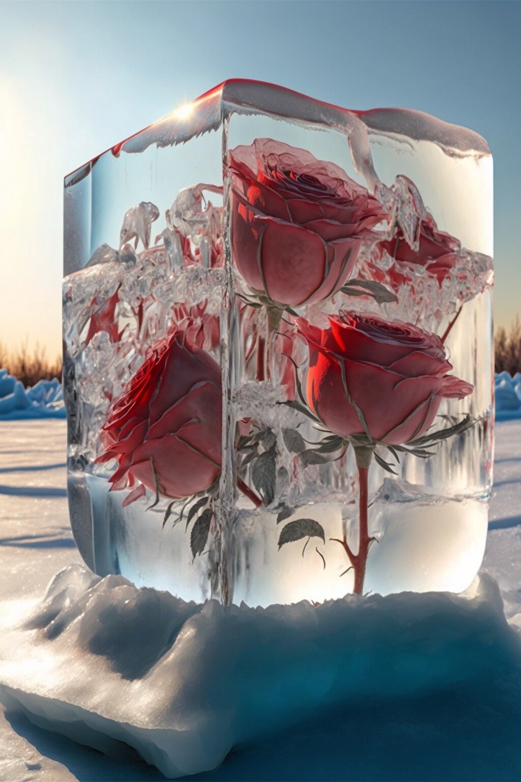 ArtStation - frozen rose | Artworks