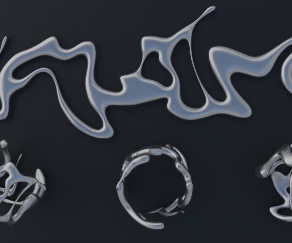 ArtStation - Liquid ring design | Resources