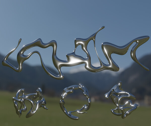 ArtStation - Liquid ring design | Resources