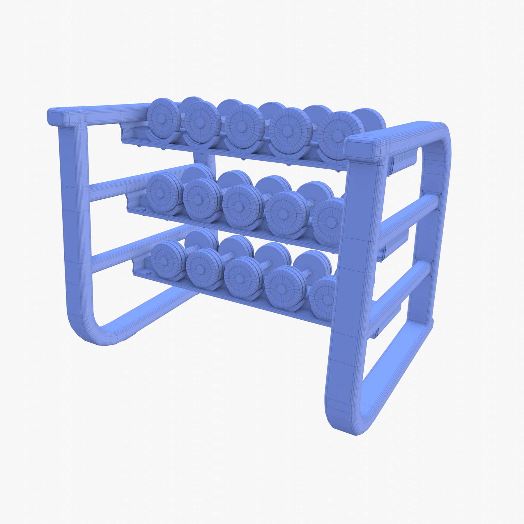 ArtStation - Dumbbell rack v1 | Game Assets