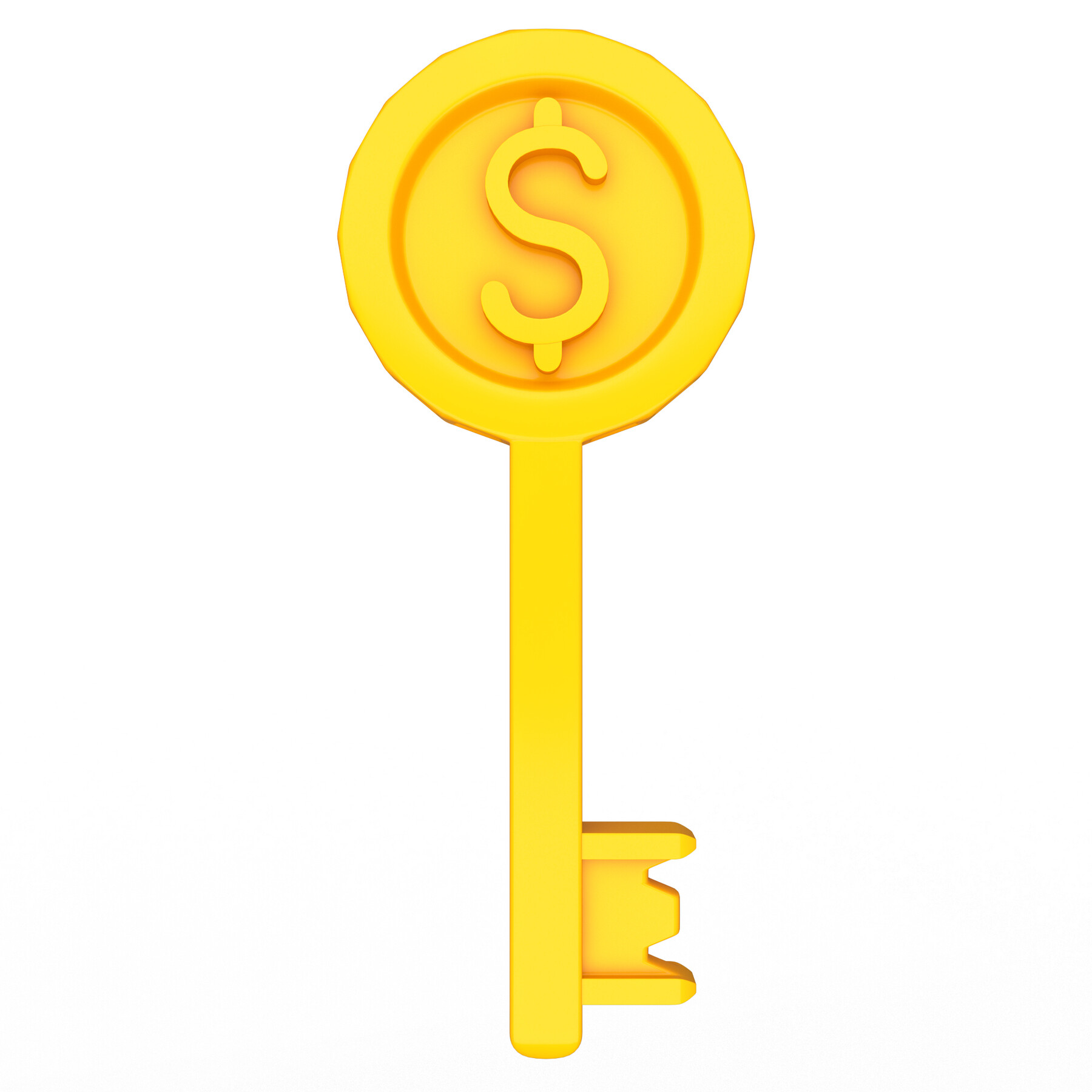 ArtStation - Key with Dollar Coin Cartoon | Resources