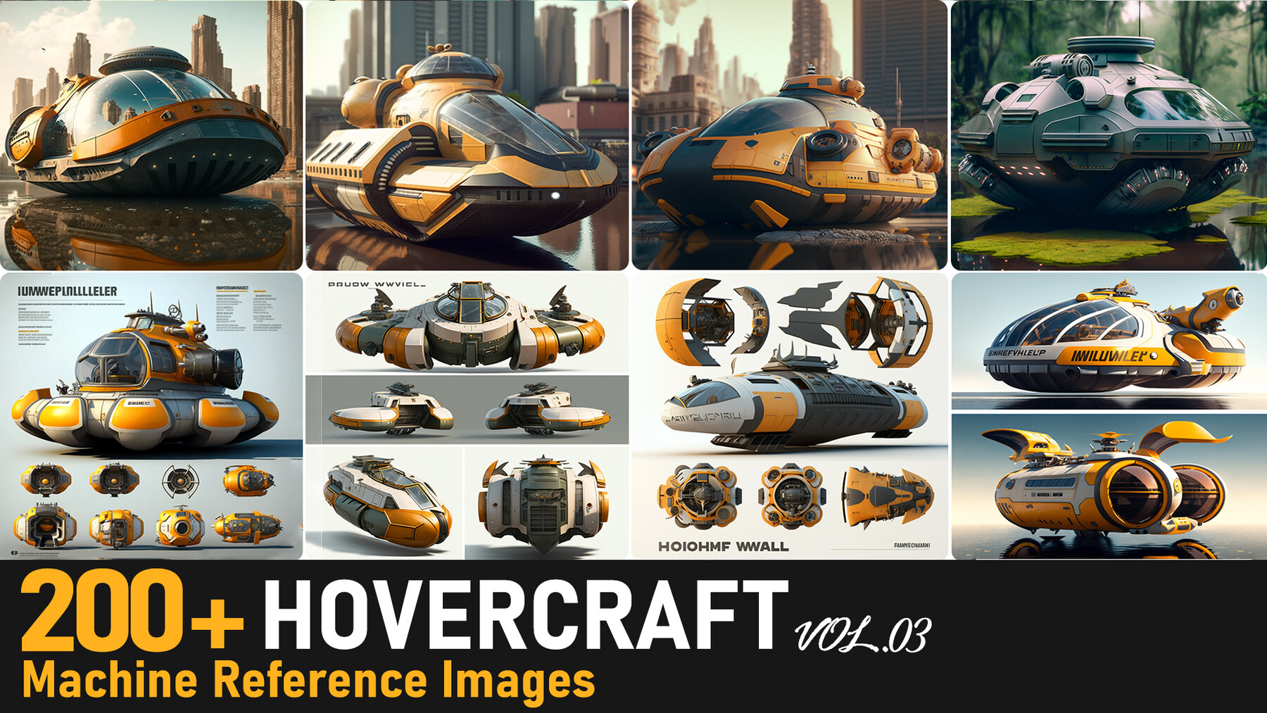 ArtStation - Hovercraft Machine VOL.03|4K Reference Images | Artworks
