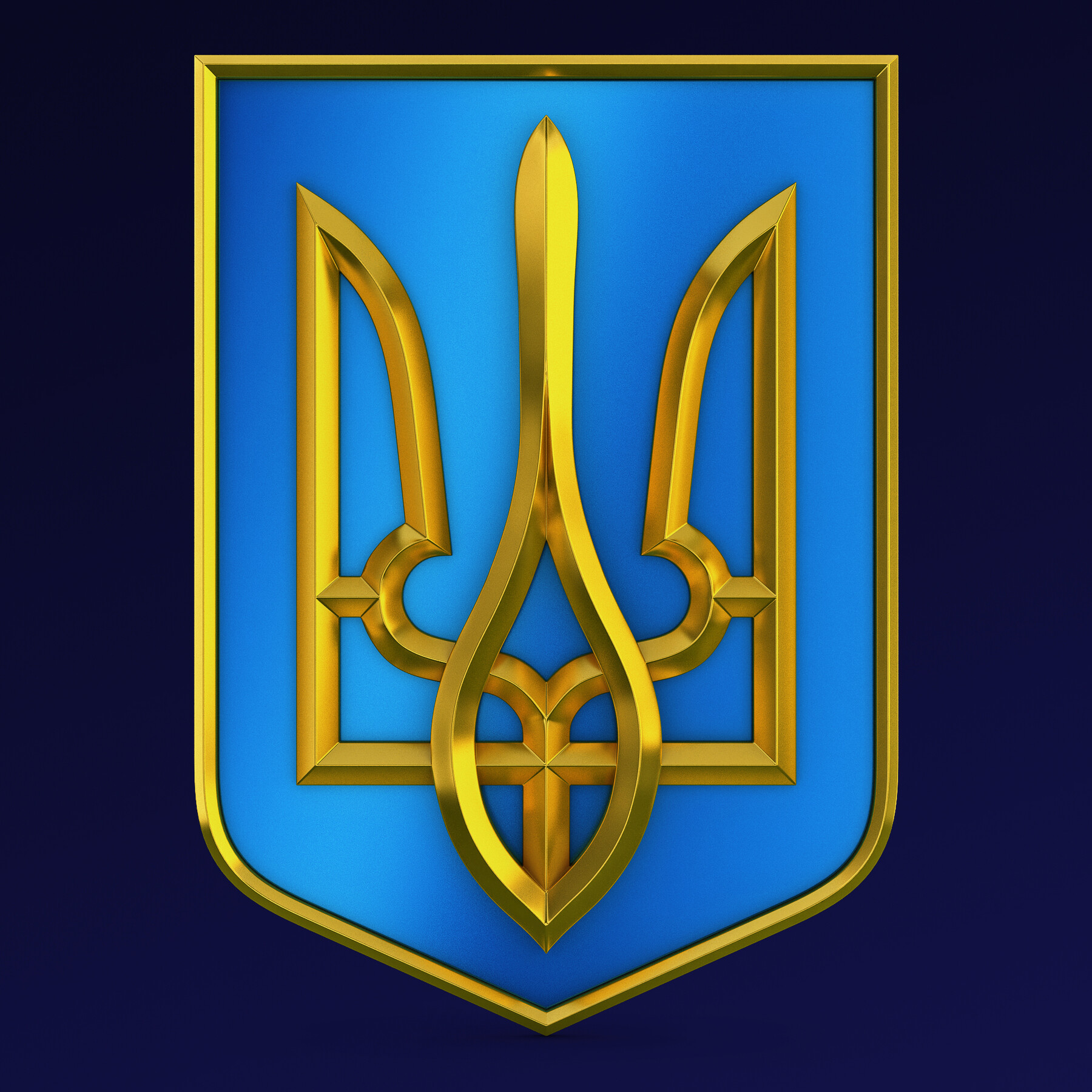 ArtStation - Ukraine State Emblem M 10 | Resources
