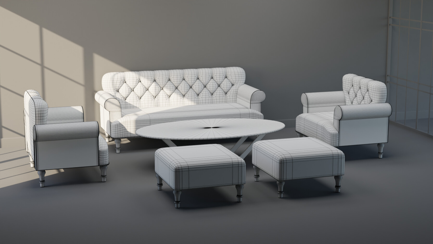 ArtStation - Sofa Set 09 | Game Assets