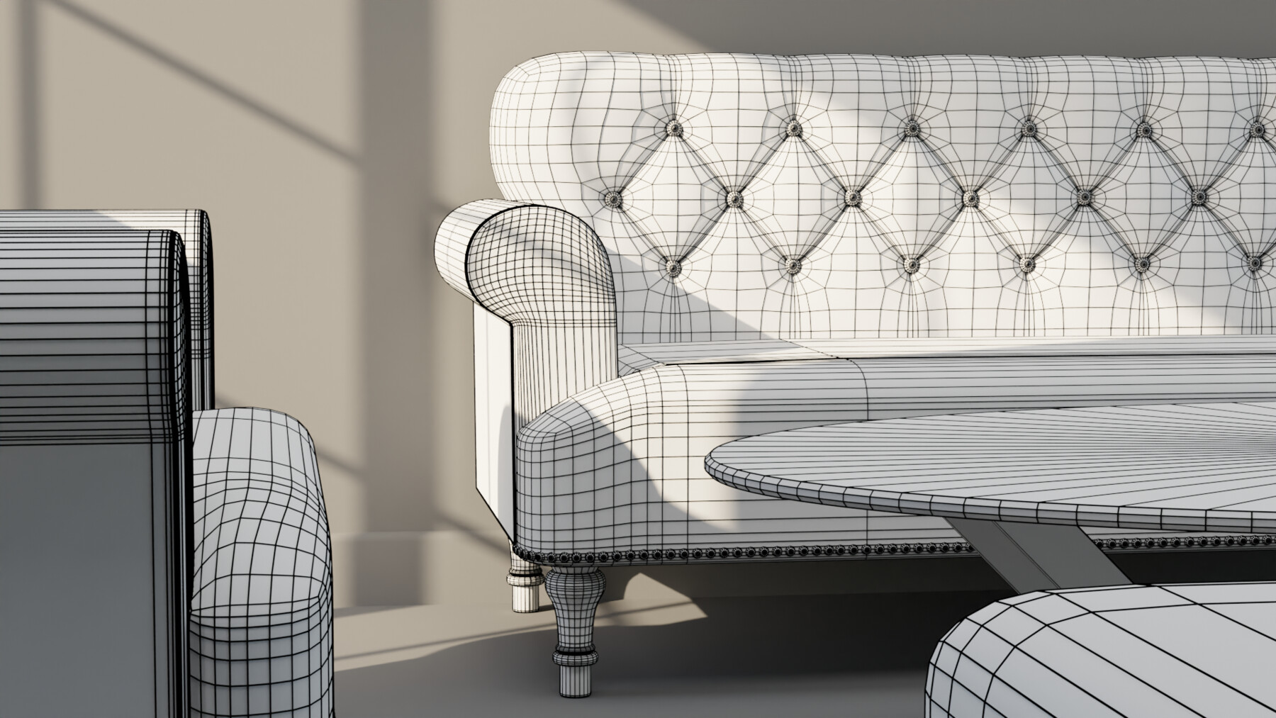ArtStation - Sofa Set 09 | Game Assets