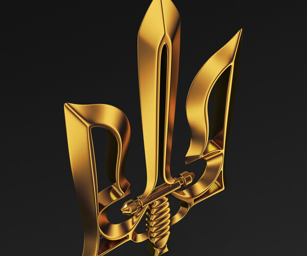 ArtStation - Stylized Ukrainian Tryzub M 1 | Resources