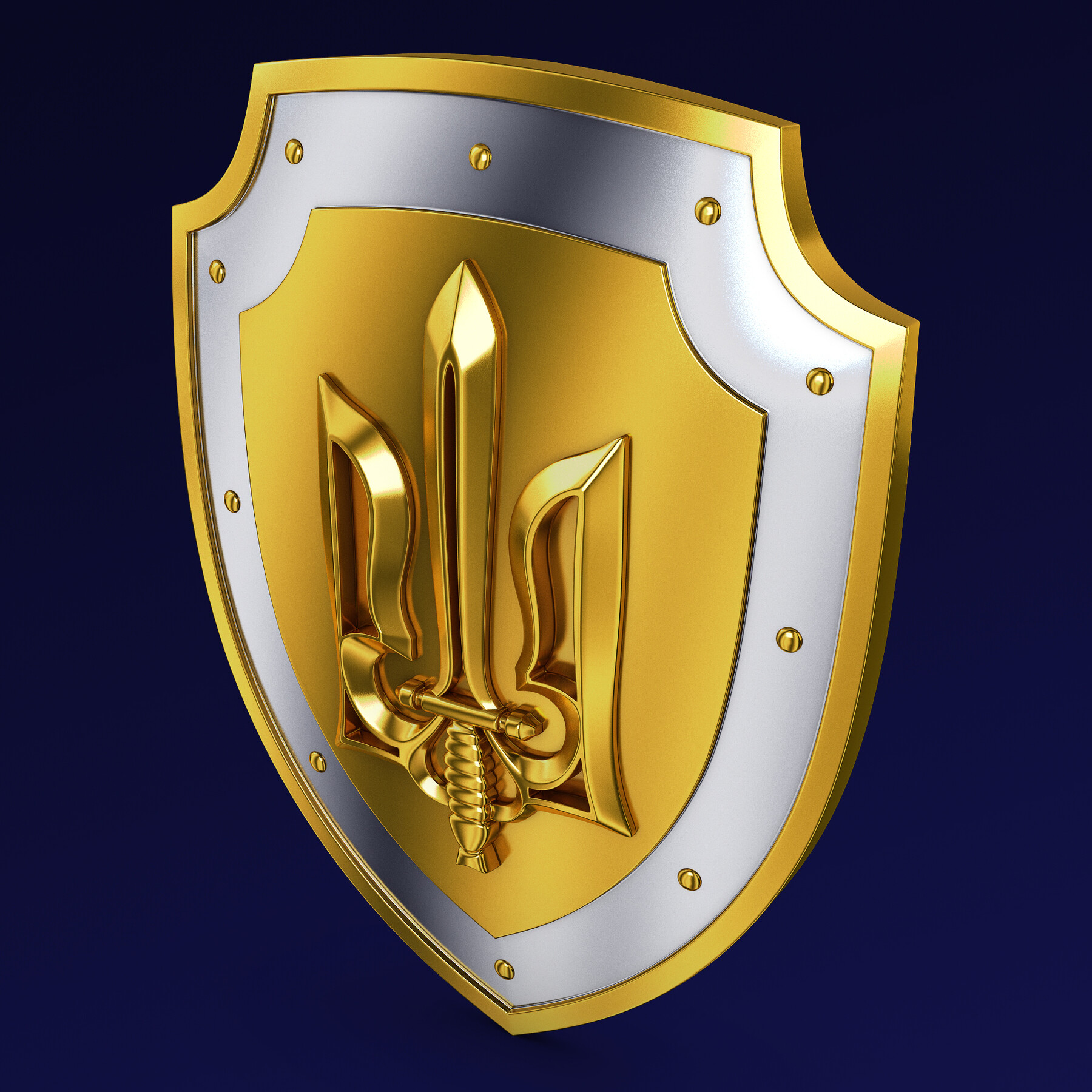 ArtStation - Coat of Arms of Ukraine M 2 | Resources