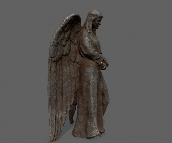 ArtStation - Angel Statue 1 | Game Assets