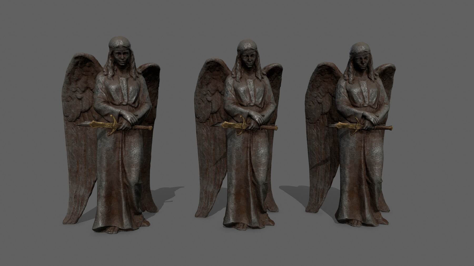 ArtStation - Angel Statue 1 | Game Assets