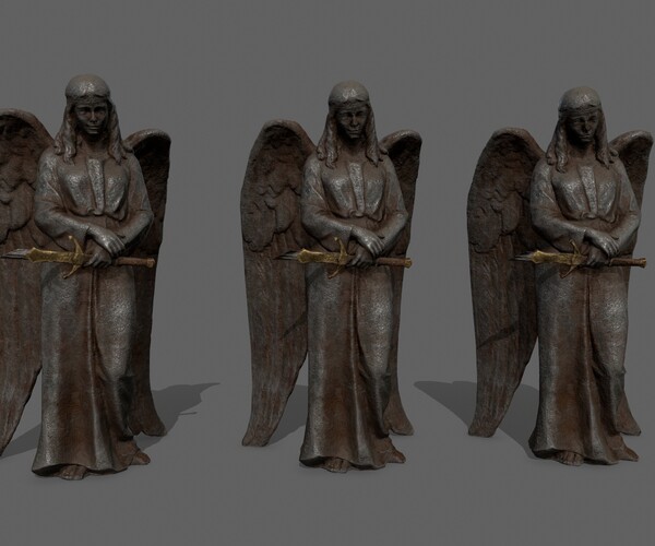 ArtStation - Angel Statue 1 | Game Assets