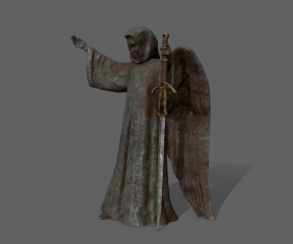 ArtStation - Angel Statue 2 | Game Assets
