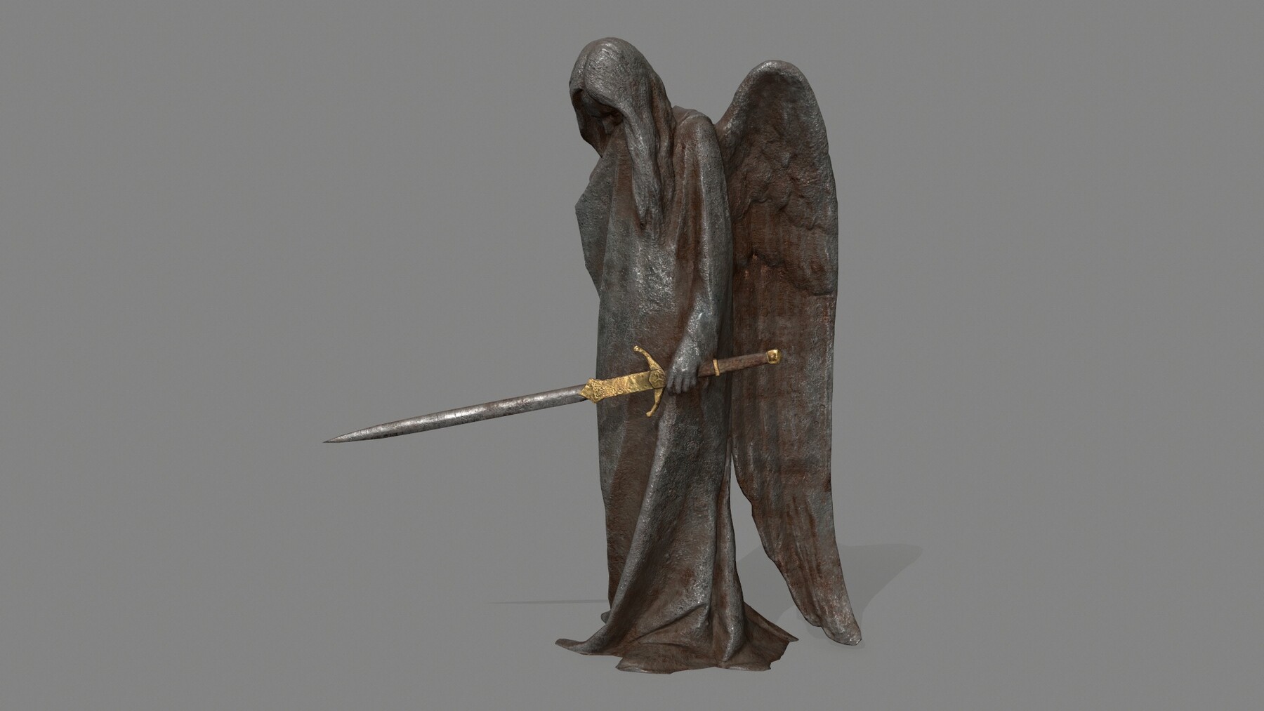 ArtStation - Angel Statue 3 | Game Assets