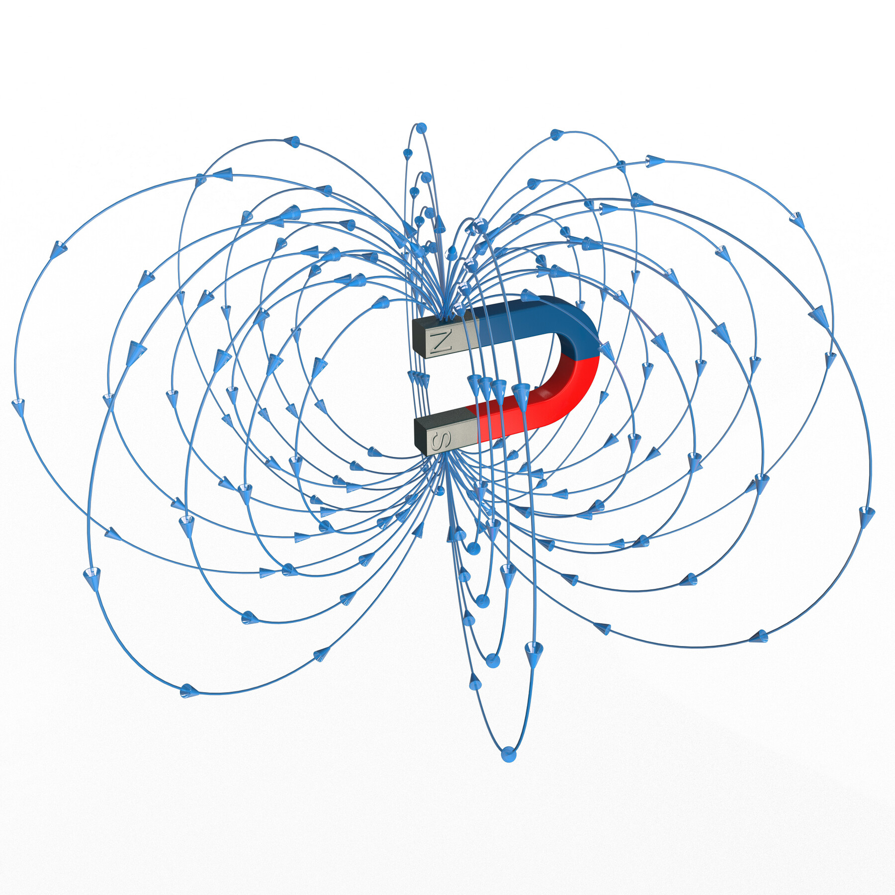ArtStation - Magnetic Field U Shape Magnet | Resources