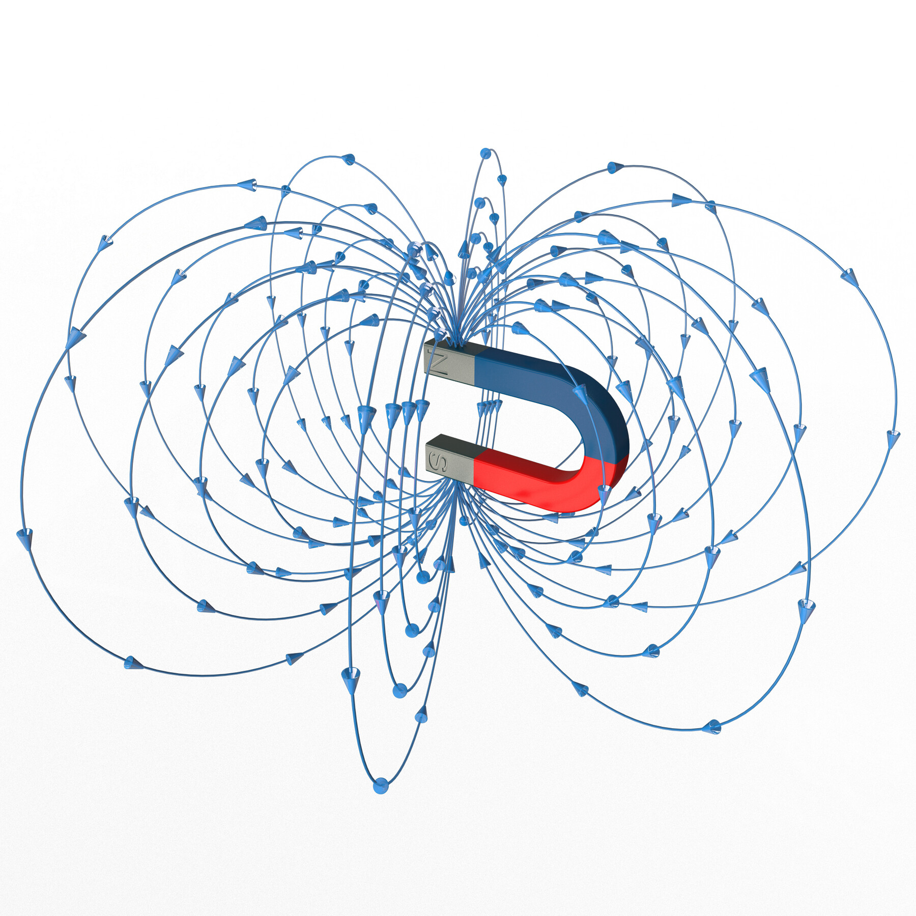 ArtStation - Magnetic Field U Shape Magnet | Resources