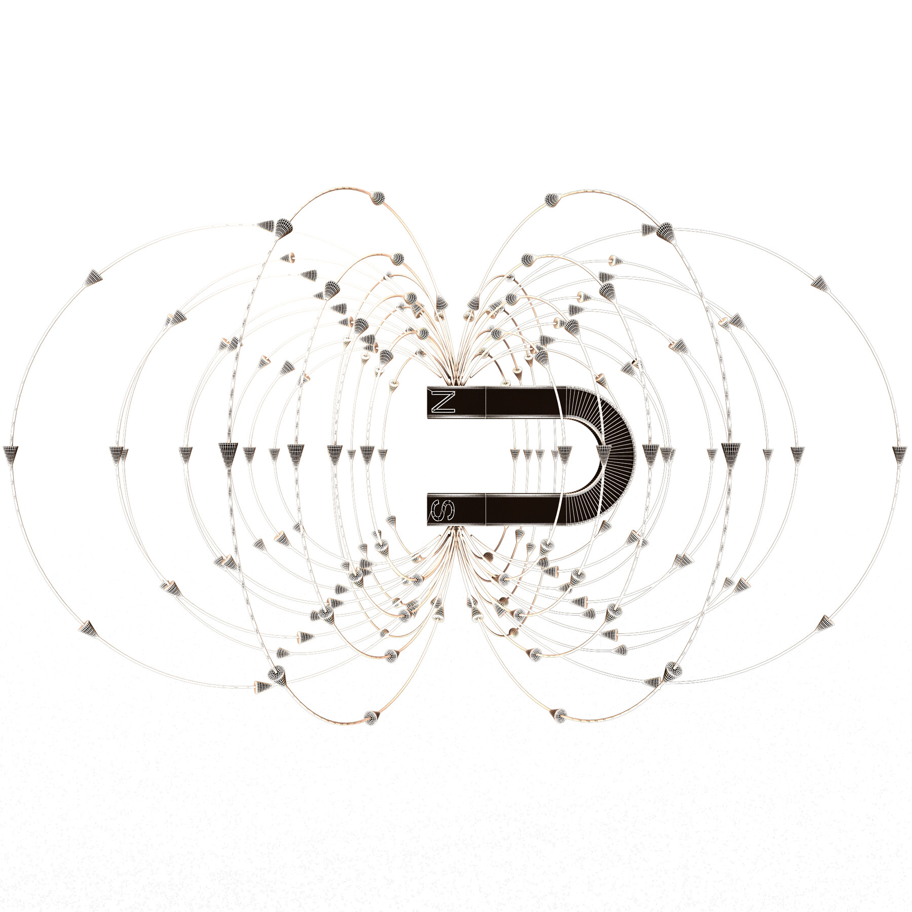 ArtStation - Magnetic Field U Shape Magnet | Resources