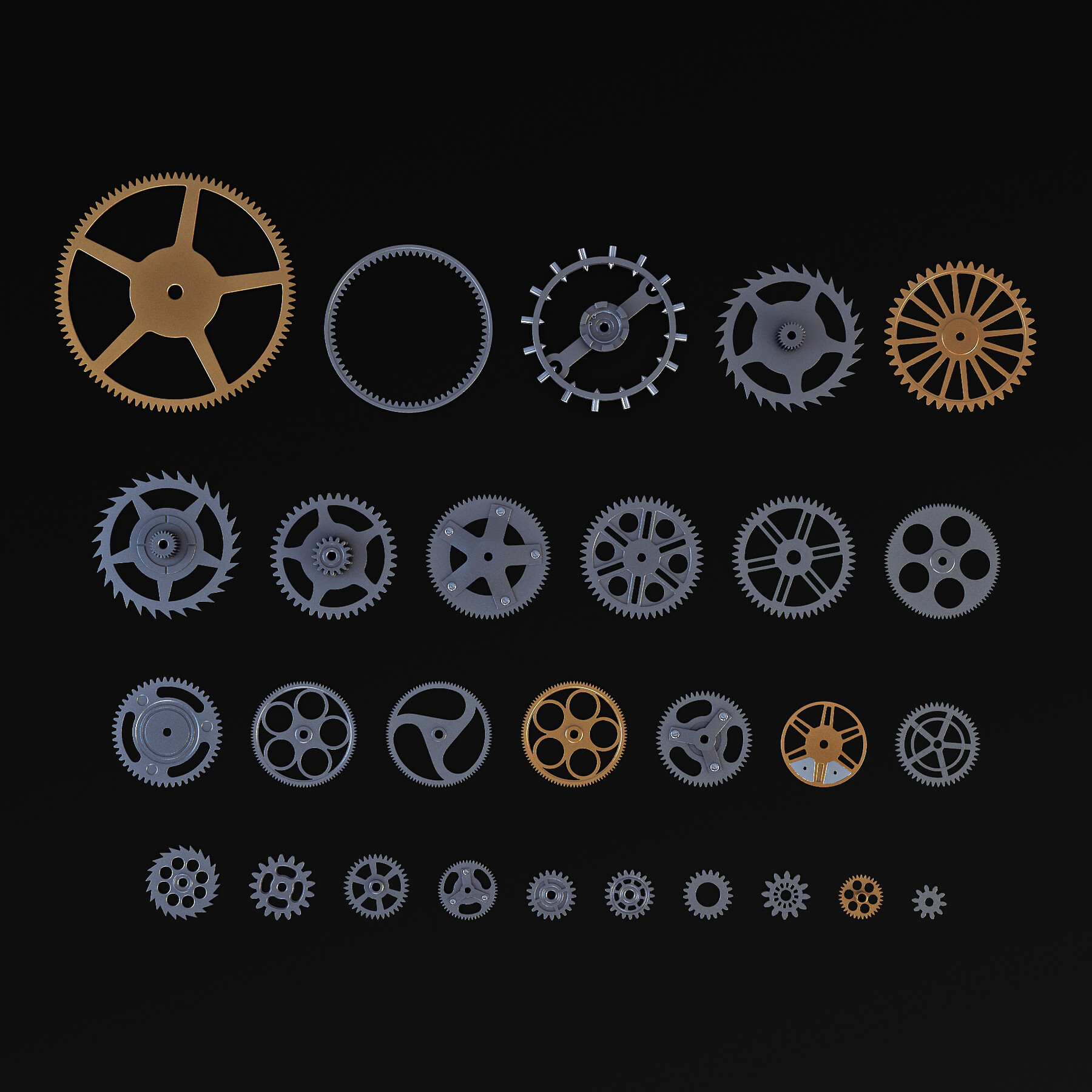 ArtStation - Gears Set v 2 | Resources