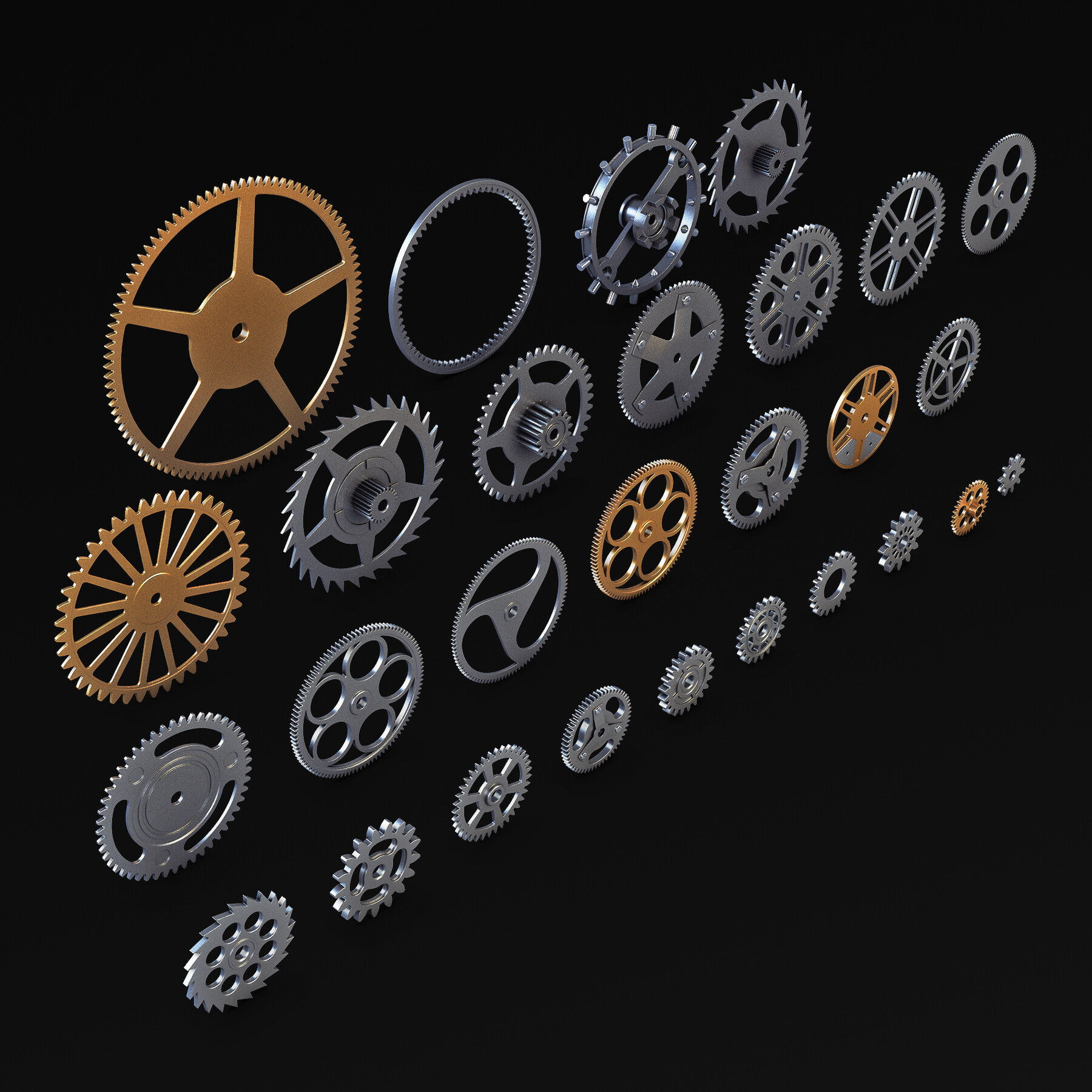 ArtStation - Gears Set v 2 | Resources