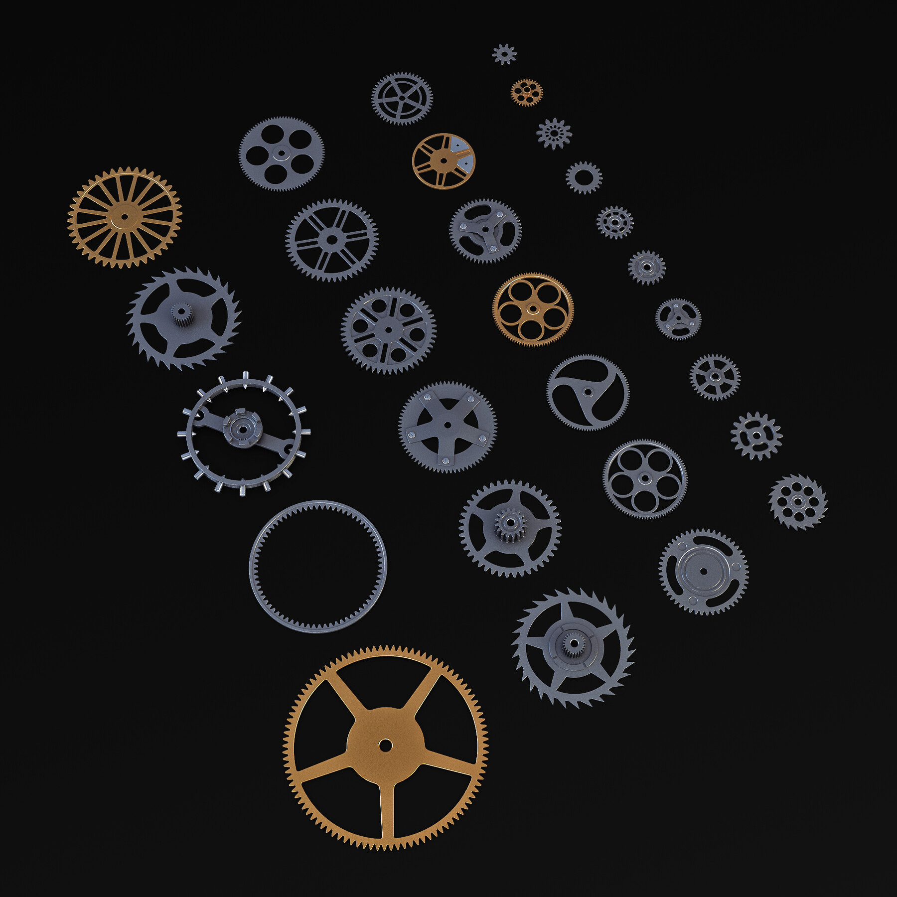 ArtStation - Gears Set v 2 | Resources