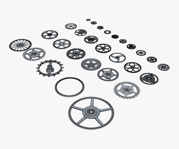 ArtStation - Gears Set v 2 | Resources