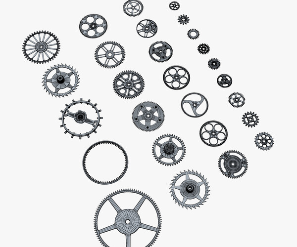 ArtStation - Gears Set v 2 | Resources