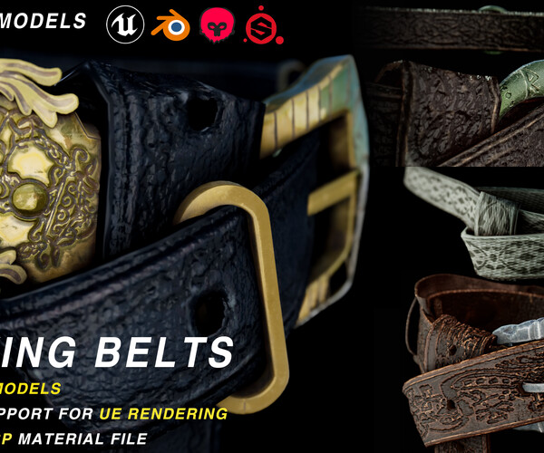 ArtStation - Viking Belt | Game Assets
