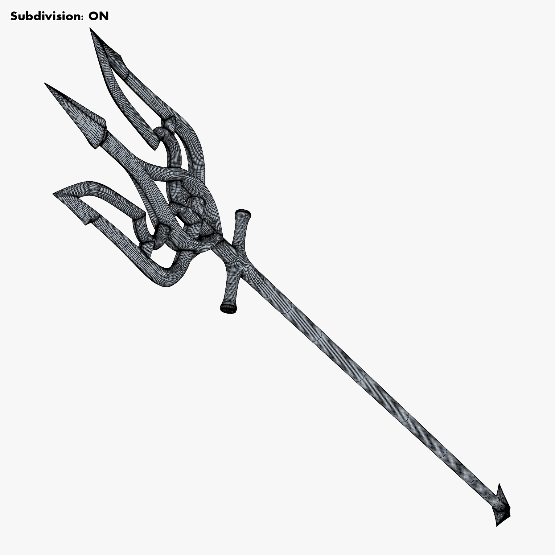 ArtStation - Poseidon Trident of Ukrainian Emblem M 1 | Resources