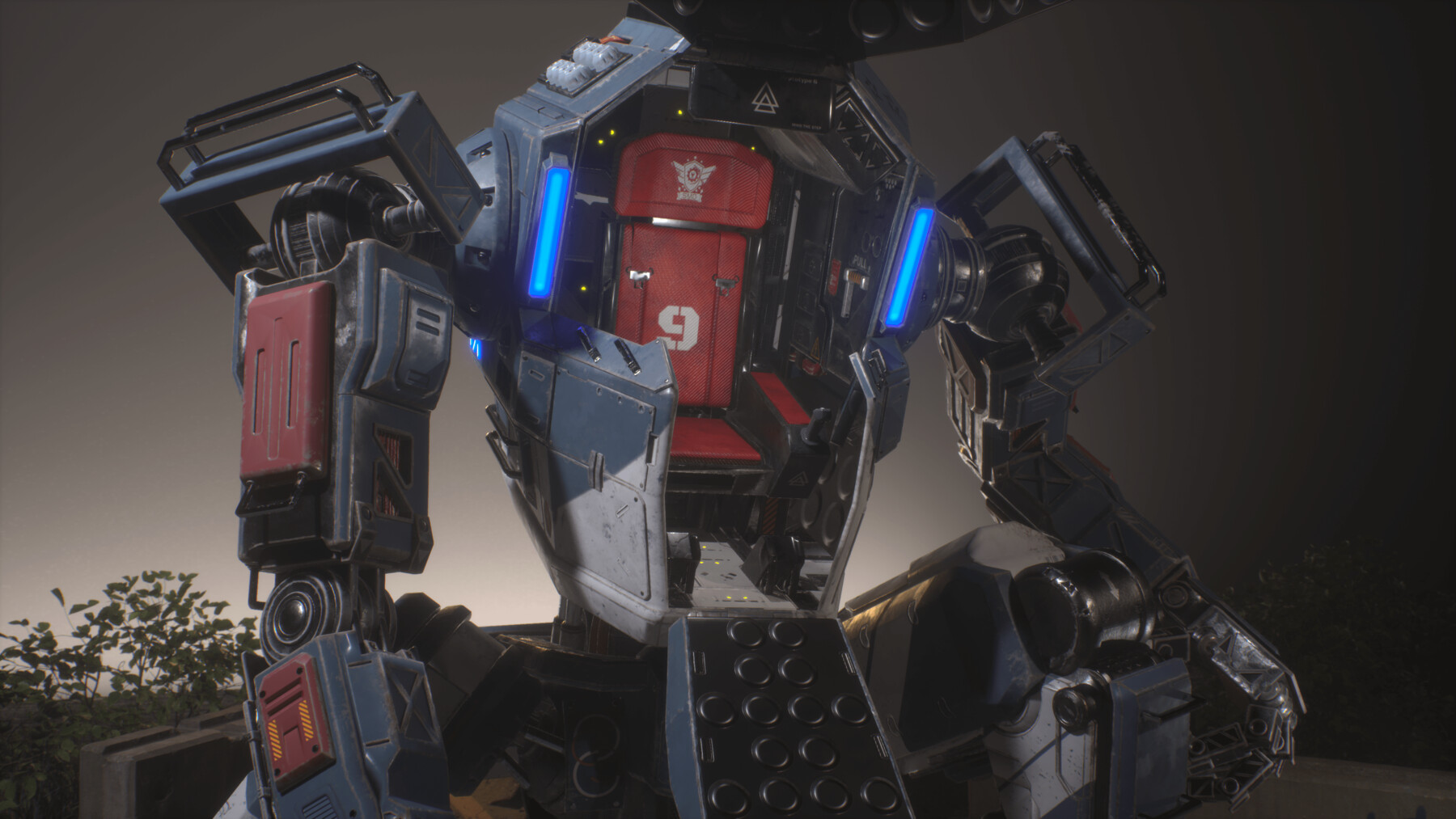 ArtStation - Rigged Combat Mech with Sword | Game Assets