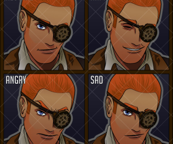 ArtStation - Steampunk Character Portraits | Game Assets