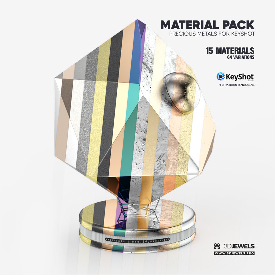 ArtStation - Precious Metal Material Pack for KeyShot Rendering | Resources