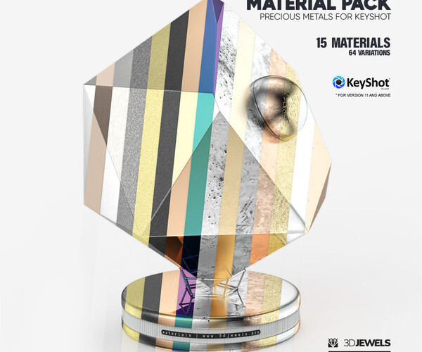 ArtStation - Precious Metal Material Pack for KeyShot Rendering | Resources