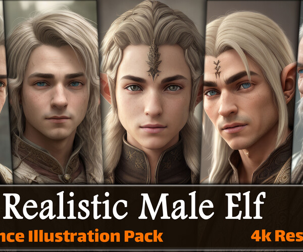 ArtStation - 200 Realistic Male Elf Reference Pack | 4K | v.2 | Artworks