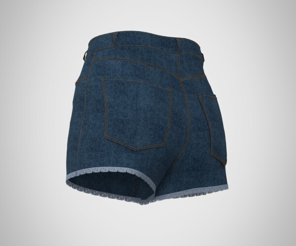ArtStation - 3D DENIM SHORT / WOMEN | Resources