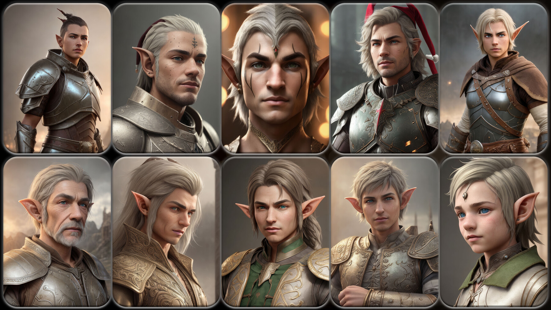 ArtStation - 200 Realistic Male Elf Reference Pack | 4K | v.2 | Artworks