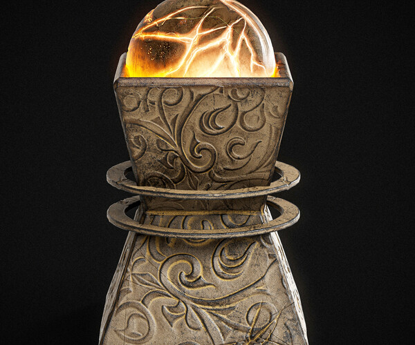 ArtStation - Ancient Lamp PBR | Game Assets