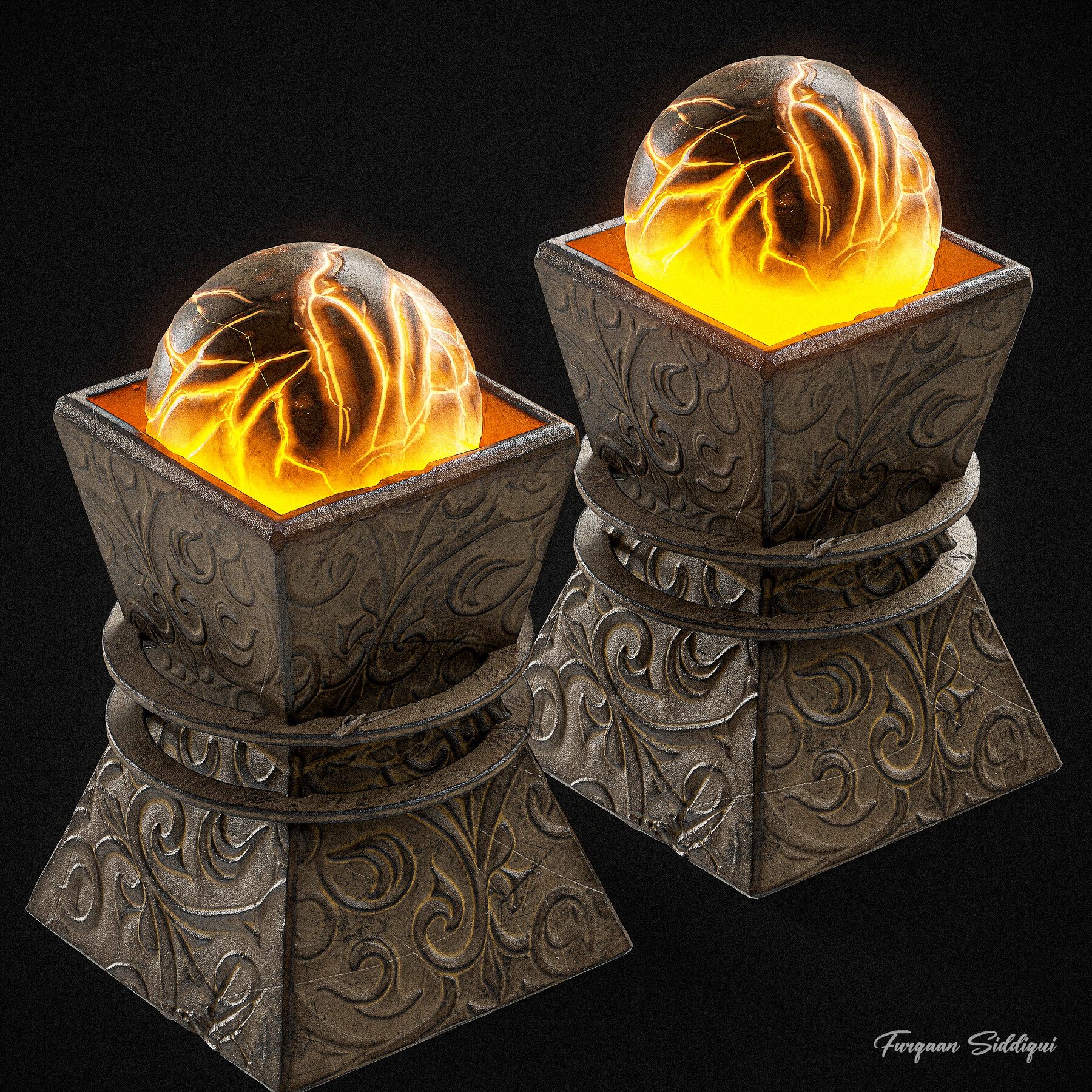 ArtStation - Ancient Lamp PBR | Game Assets