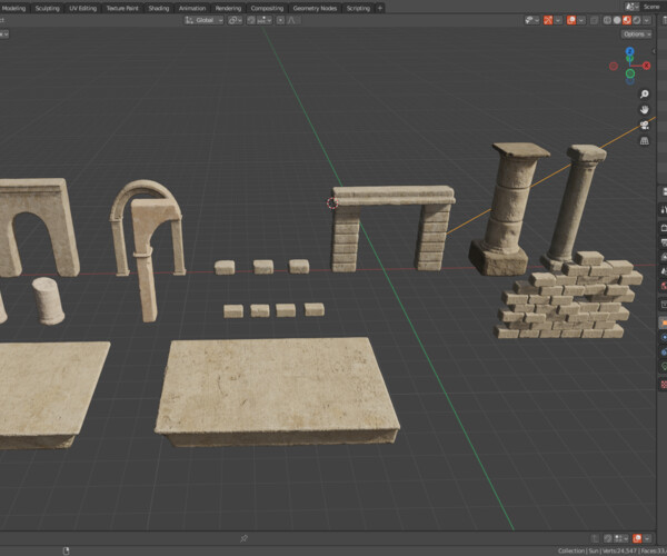 ArtStation - Ancient Ruins Kitbash | Game Assets