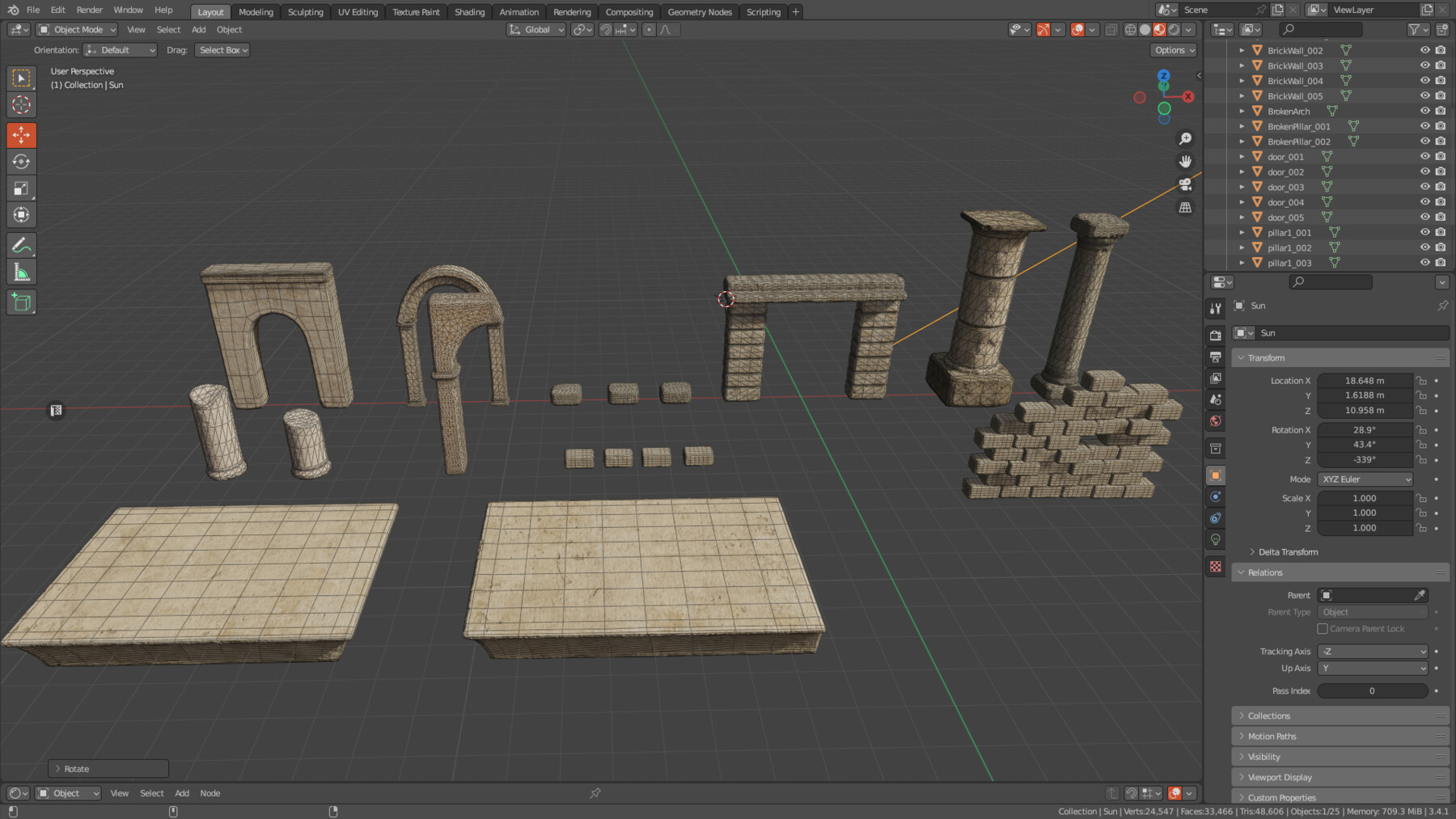 ArtStation - Ancient Ruins Kitbash | Game Assets