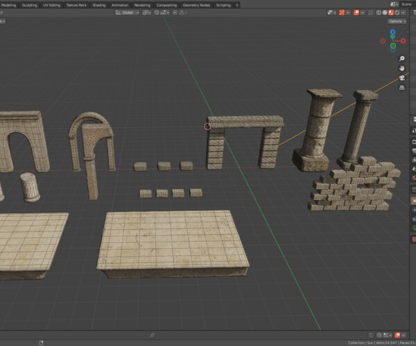 ArtStation - Ancient Ruins Kitbash | Game Assets