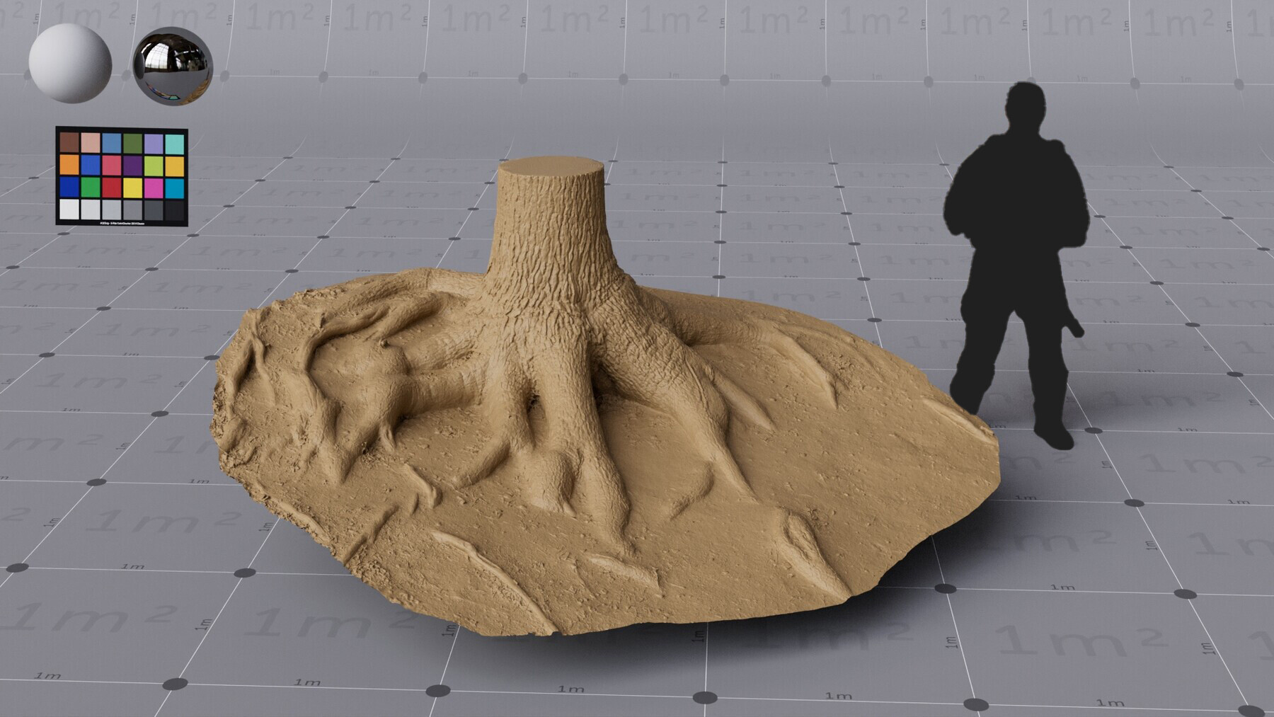 ArtStation - Pine Tree Stump with Roots - high quality, render ready ...