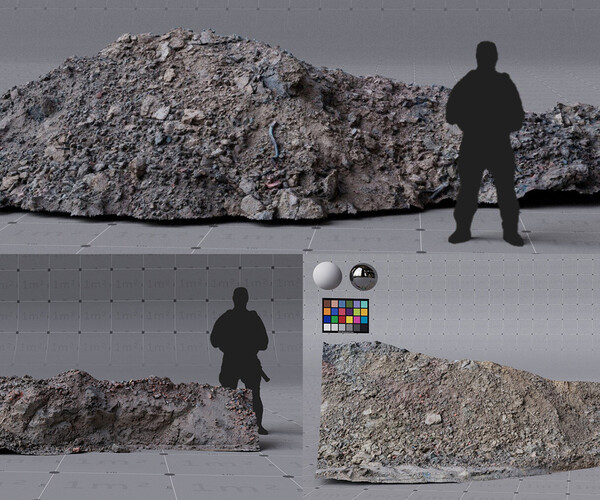 ArtStation - 3x MUD scanned assets, medium quality, 4K textures, UDIMs ...