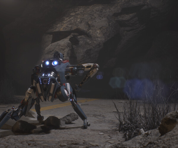 Artstation Game Ready Robot Game Assets
