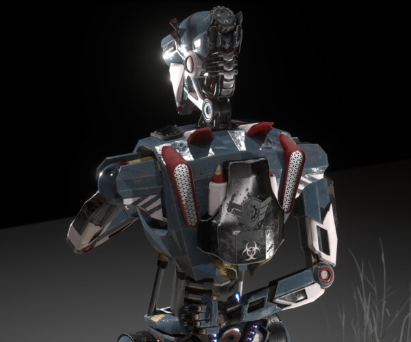 Artstation Game Ready Robot Game Assets