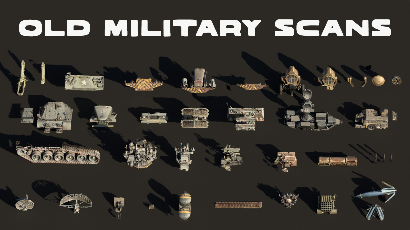 ArtStation - Old Military scanned assets | Resources