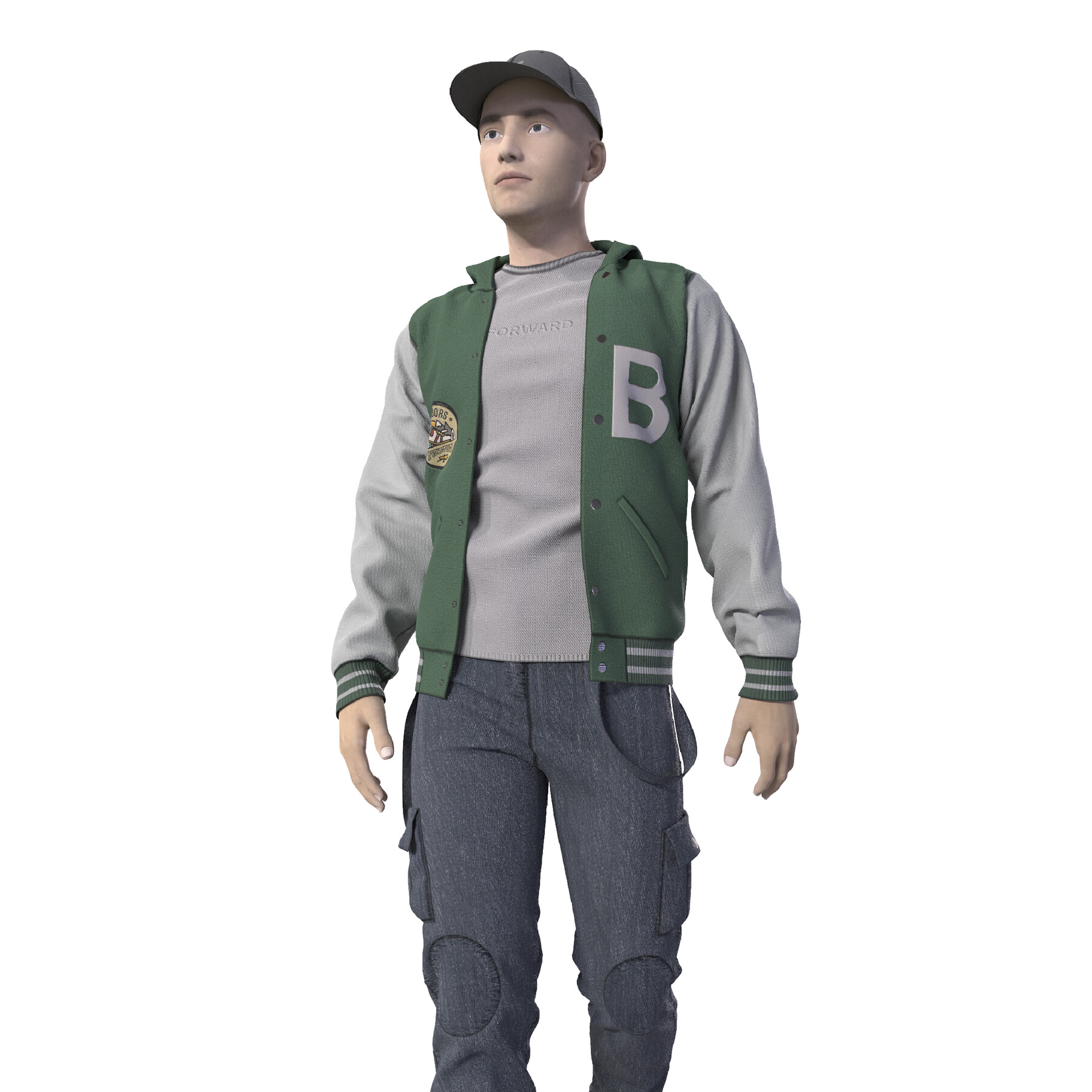 ArtStation - 3Dmale outfit cyberpunk , futuristic, tech wear, man ...