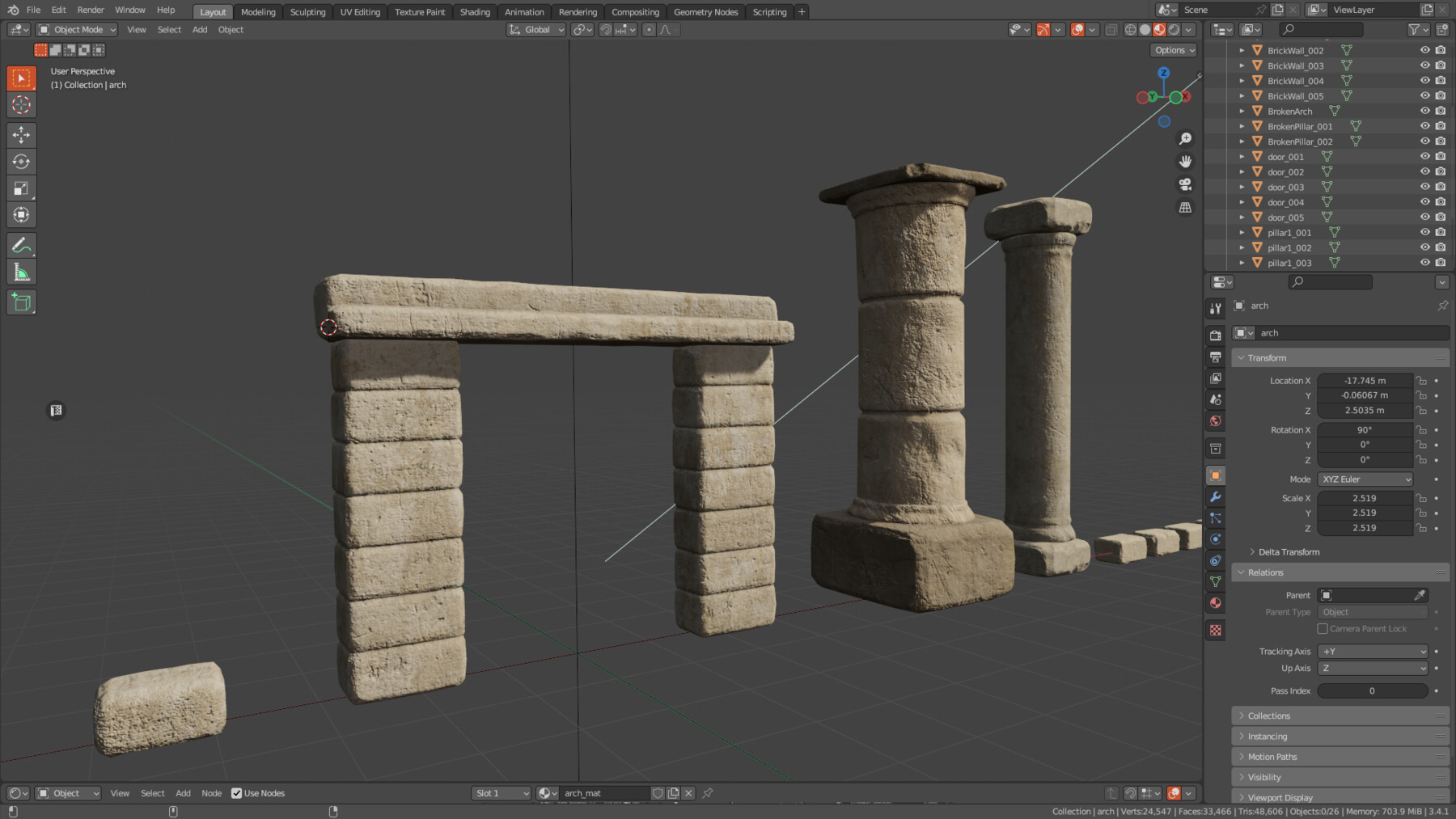 ArtStation - Ancient Ruins Kitbash | Game Assets