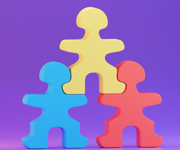 ArtStation - PUZZLE STACKABLE LITTLE MEN/ FLOCKMEN/ BALANCE PEOPLE ...