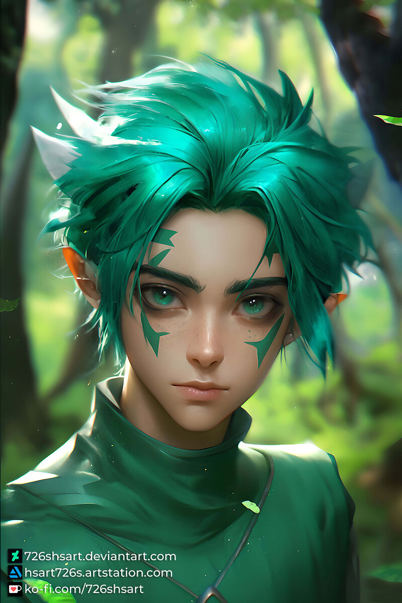 ArtStation - (24) Warden of the forest 4 (Image + Prompt) | Artworks